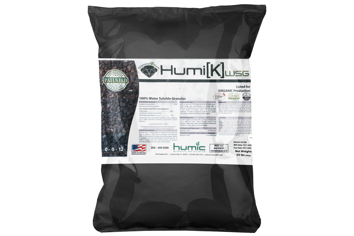 Phân bón Diamond Grow®Humi[K] WSG – Dạng hạt, Bao 25 kg - Phân Humic